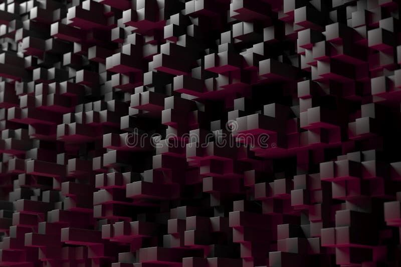 Abstract Geometric Blocks with Dark and Red Gradient for Modern Design ...