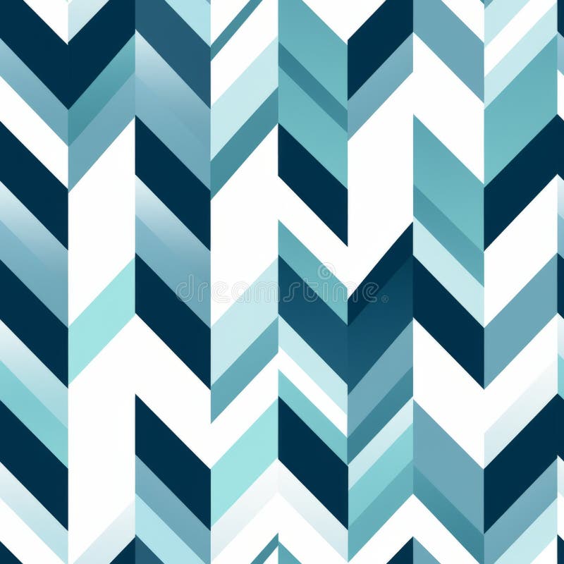 Abstract Geometric Blue Chevrons Pattern for Surface Printing Stock ...