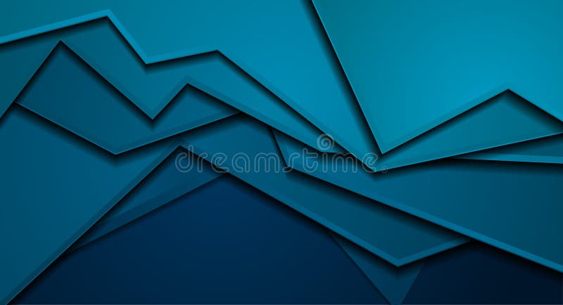 Abstract Geometric Blue Corporate Paper Background Stock Illustration ...
