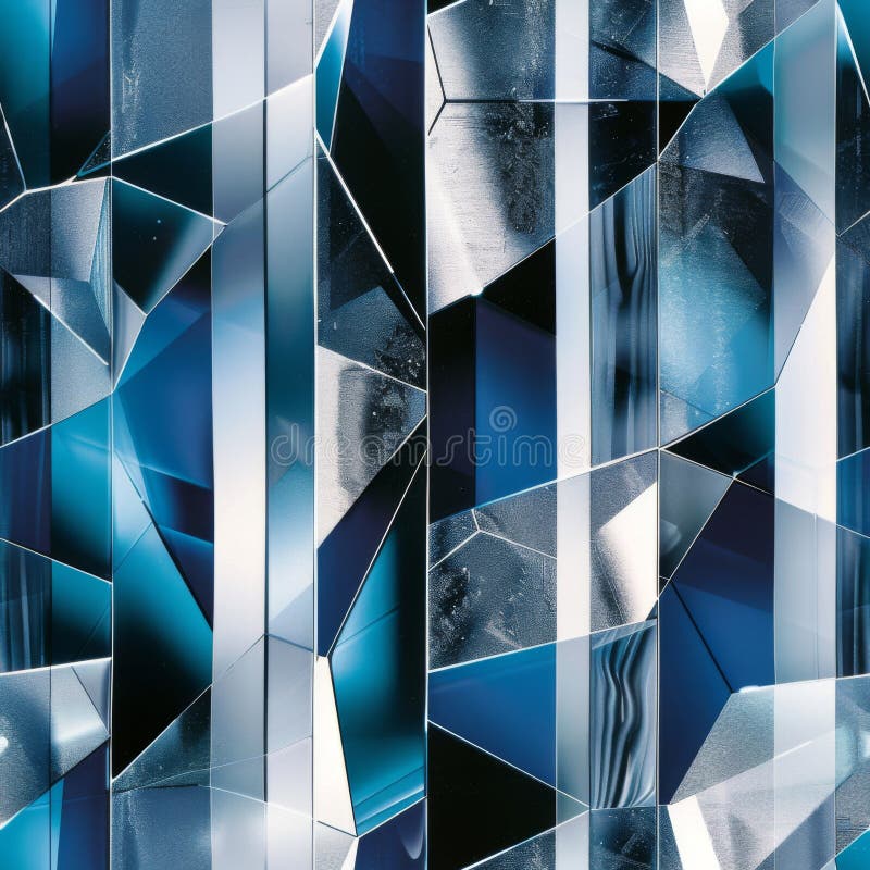 Abstract Geometric Blue Patterns - Futuristic Textured Background Stock ...