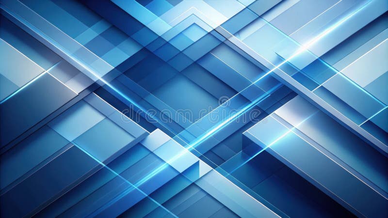 Abstract Geometric Blue and Silver Diagonal Lines Design. Generative AI ...