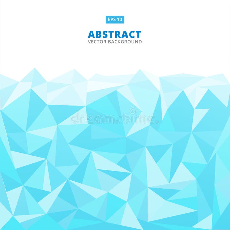 Abstract Geometric Blue Turquoise and White Background, Low Poly Stock ...
