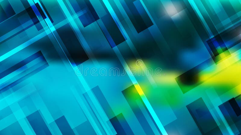 Abstract Geometric Blue and Yellow Background Vector Image Stock Vector ...