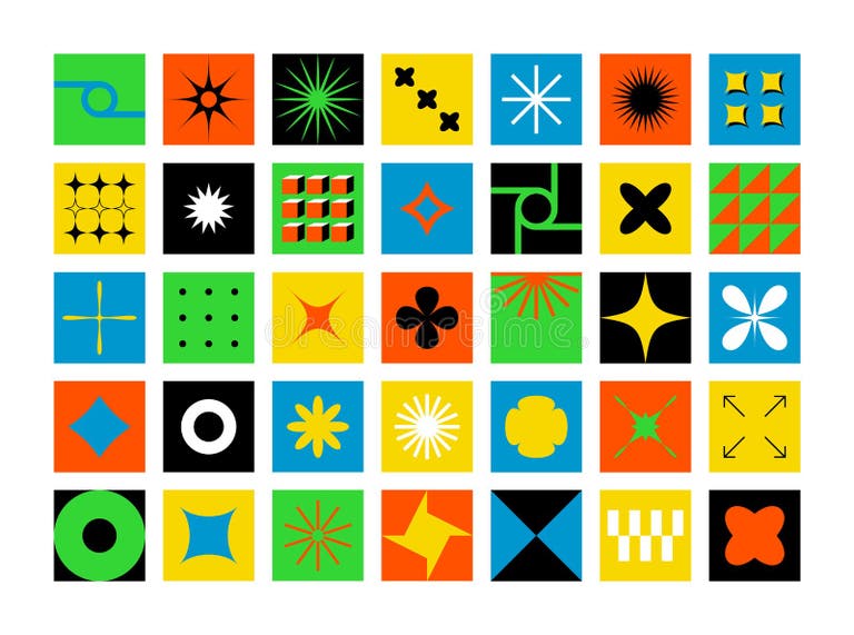 Funky Primitive Shapes Stock Illustrations – 929 Funky Primitive Shapes ...