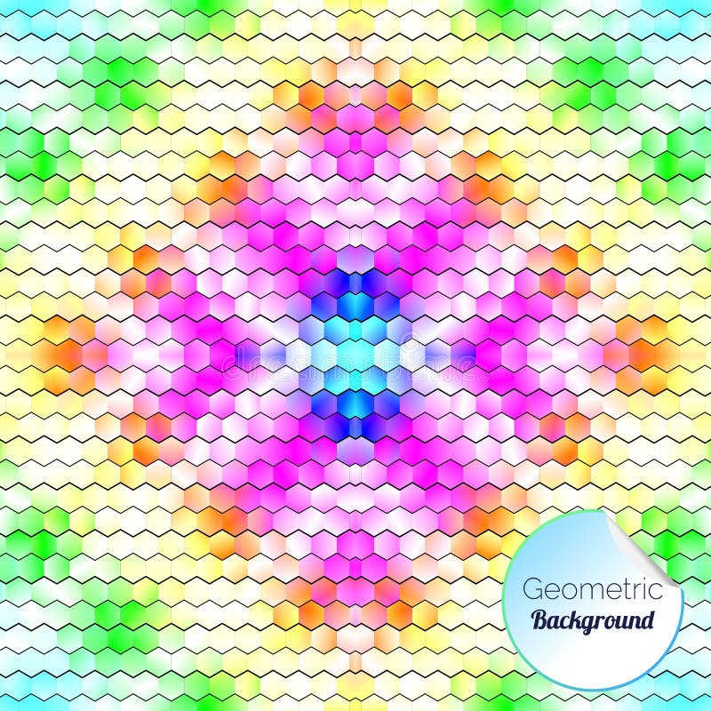 Abstract Geometric Bright Background Stock Vector - Illustration of ...
