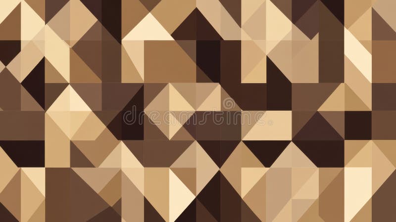 Abstract Geometric Brown Mosaic Background for Modern Design Stock ...