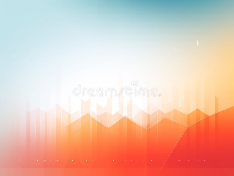 Abstract Geometric Business Growth Concept with Color Gradient Stock ...