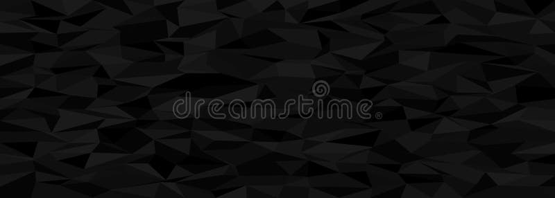 Abstract Geometric Chaos Background with Black Polygonal Triangles for ...