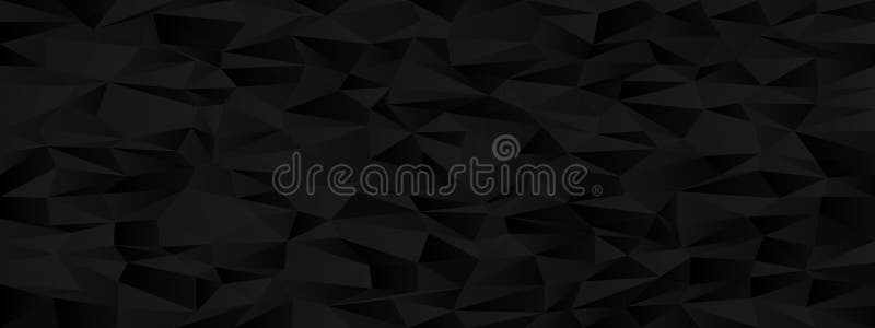 Abstract Geometric Chaos with Black Triangular Polygonal Pattern for ...