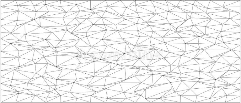 Abstract Geometric Chaos Pattern with Random Triangular Mesh for ...