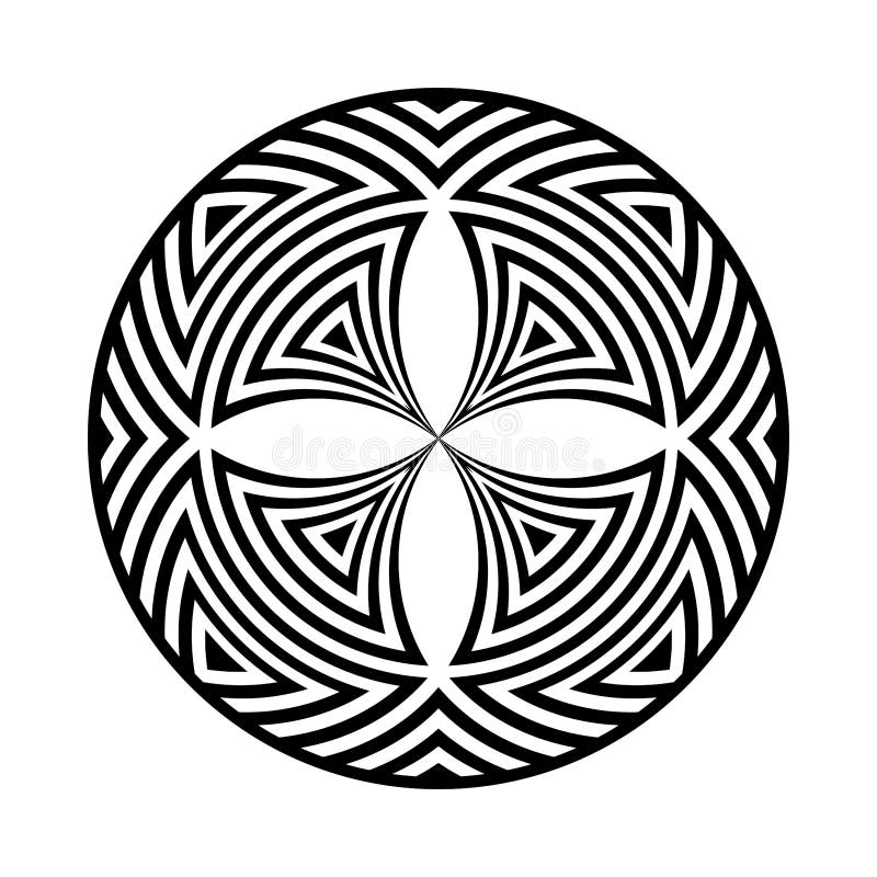 Abstract Geometric Circle Design Element Stock Vector - Illustration of ...