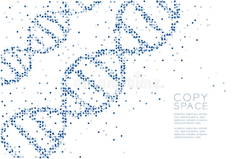 Abstract Geometric Circle Dot Pattern DNA Shape, Science Concept Design ...