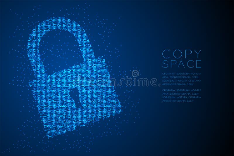 Abstract Geometric Circle Dot Pattern Lock Shape, Security Privacy ...