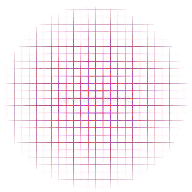 Abstract Geometric Circle Element Structure Made of Small Line Parts ...