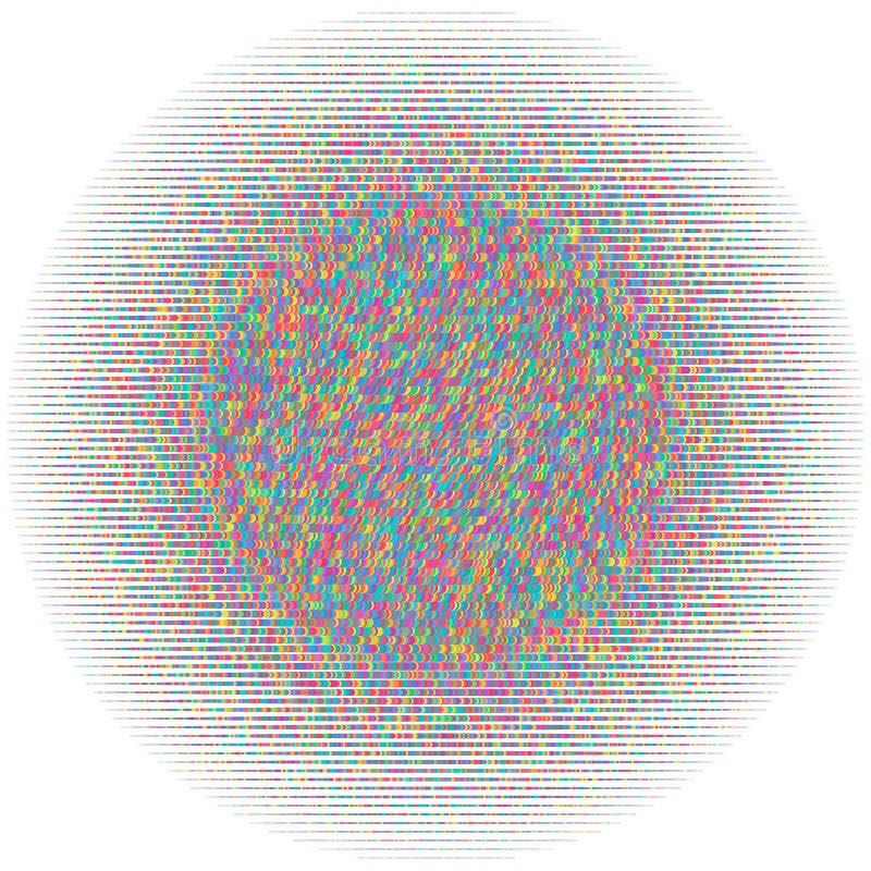 Abstract Geometric Circle Element Structure Made of Small Line Parts ...