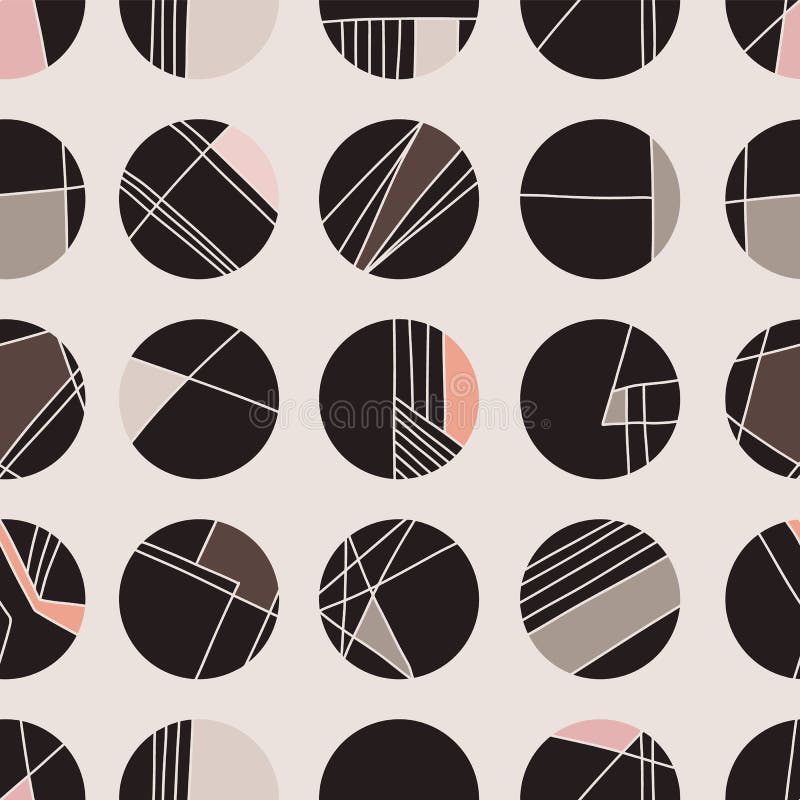 Abstract Geometric Circle Grid Stock Vector - Illustration of lines ...