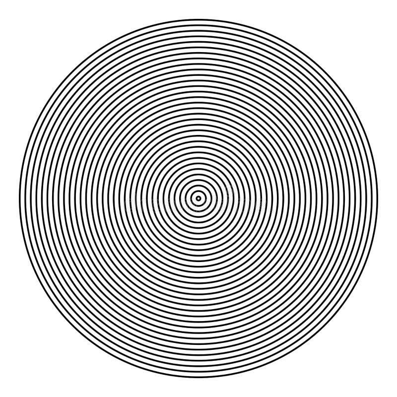 Circle Pattern. Lines Texture Stock Vector - Illustration of geometric ...