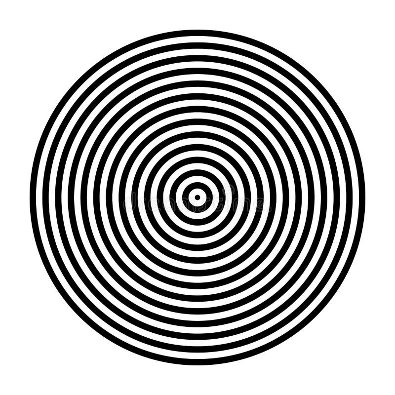 Concentric Rings Sound Wave Background Stock Vector - Illustration of ...