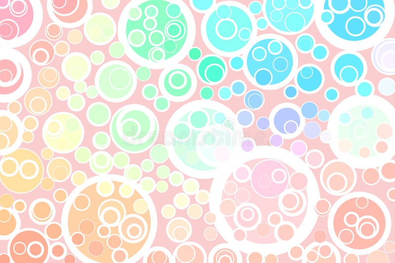 Abstract Geometric Circles, Bubbles. Concept, Details, Canvas & Vector ...