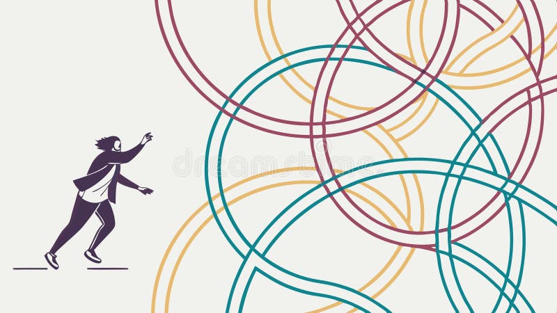 Abstract Geometric Circles, Modern Design, Pattern Element Vector Design Generative AI Stock ...