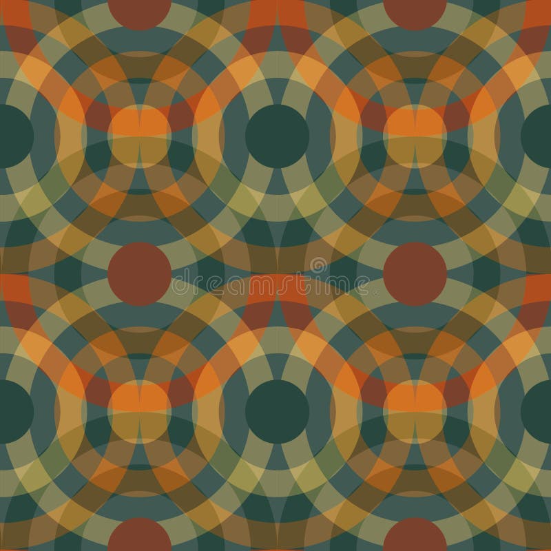 Abstract Geometric Circles Seamless Pattern. Stock Vector ...