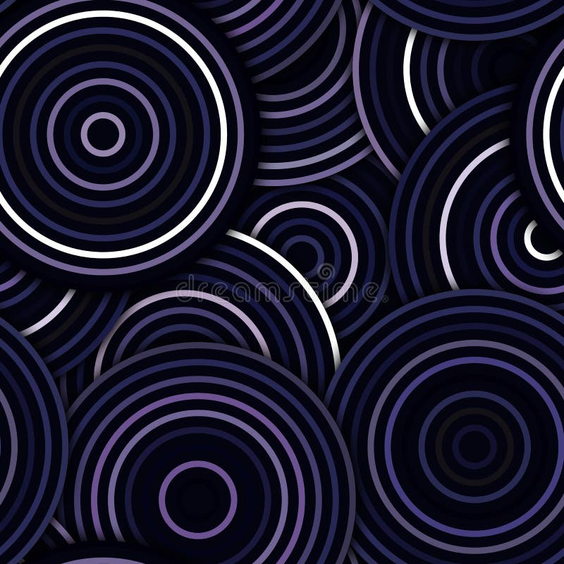 Abstract Geometric Circles Seamless Pattern Stock Vector Illustration