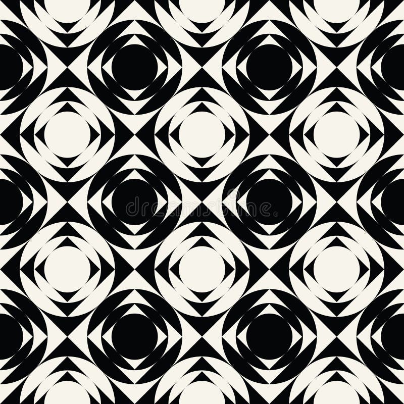 Abstract Geometric Circles Tiles Decorative Graphic Pattern Stock ...