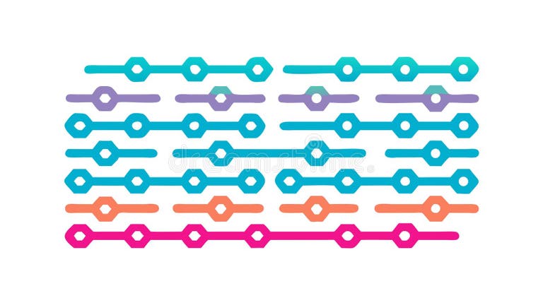 Abstract Geometric Circuit Lines Pattern Seamless Technology Vector ...