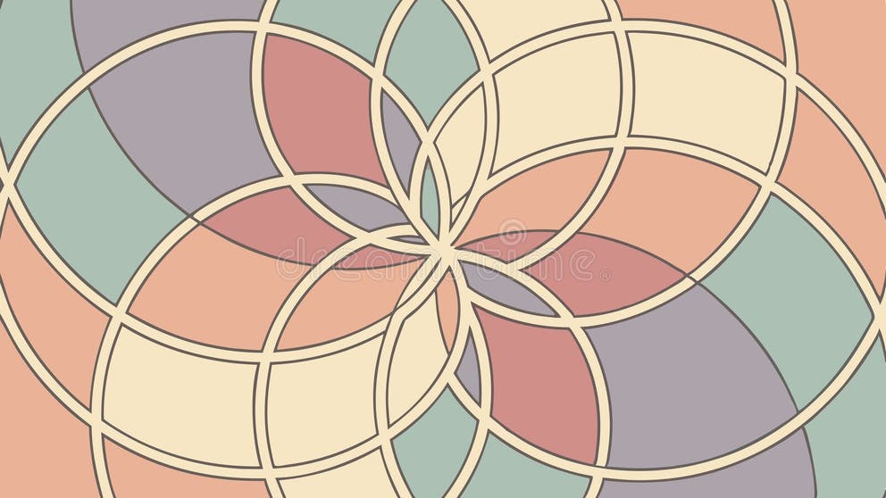 Abstract Geometric Circular Pattern Design Vector Design Generative Ai Stock Vector