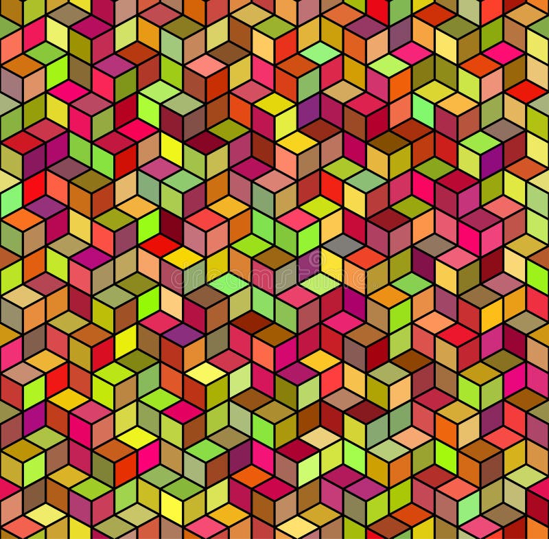Abstract Geometric Color Seamless Background Stock Vector ...