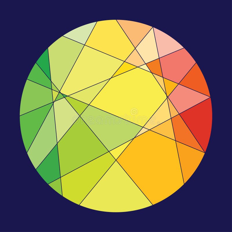 Abstract Geometric Colorful Art Stock Illustration - Illustration of ...