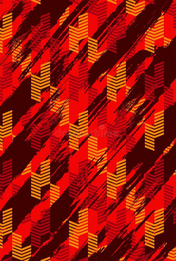 Abstract and Geometric Combination Pattern in a Modern Style Stock ...