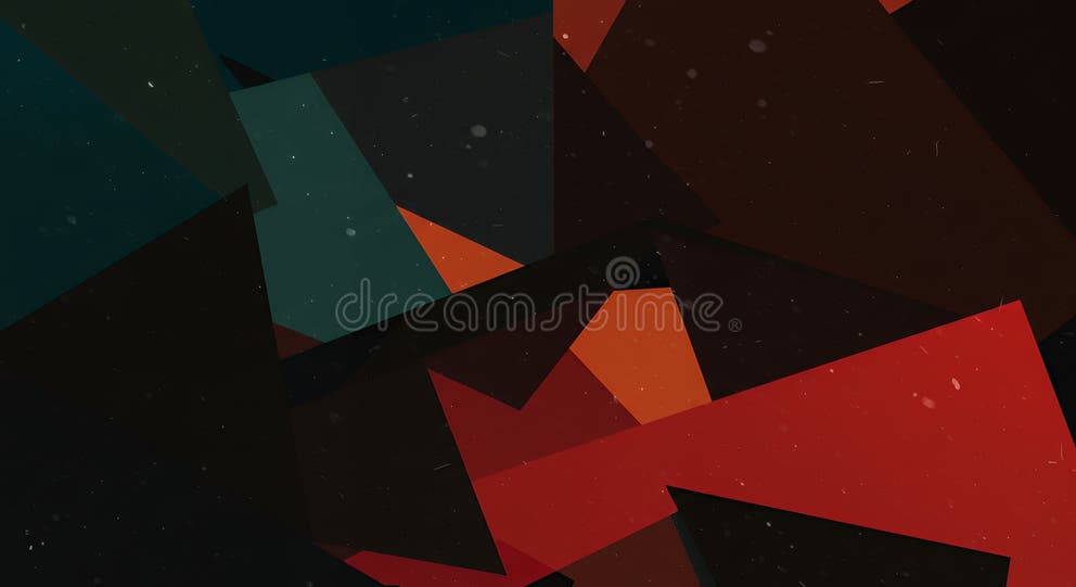 Abstract Geometric Composition with Angular Shapes and Textured ...