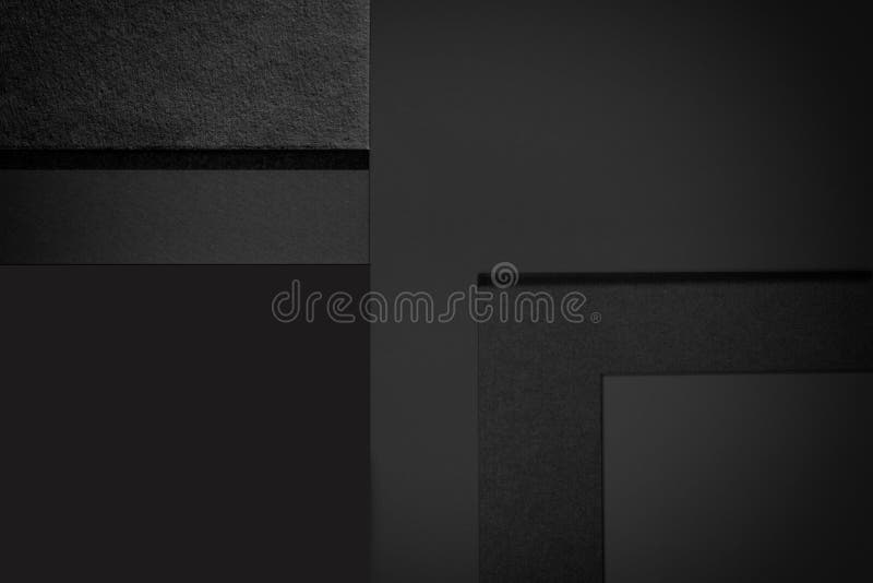 Abstract Geometric Composition, Black Texture Space Stock Image - Image ...