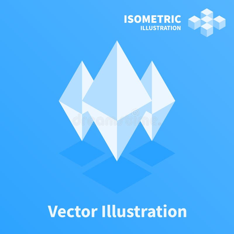 Abstract Geometric Composition. 3d Pixel Art. Stock Vector ...