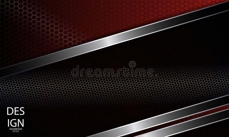 Abstract Geometric Composition of a Dark Red Hue with Frames and Mesh ...