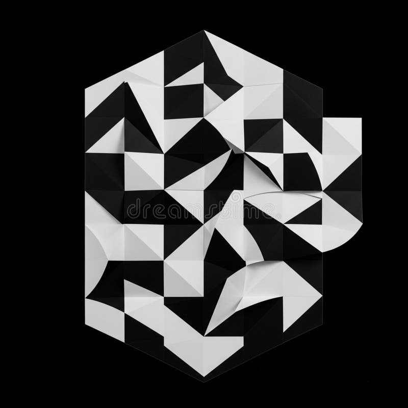 Folded Paper Triangles Stock Illustrations – 805 Folded Paper Triangles ...