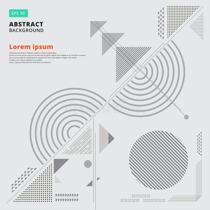 Abstract Geometric Composition Forms Modern Background with Decorative ...