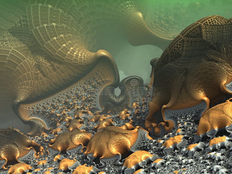 Abstract Geometric Composition Made in 3d Software Stock Illustration ...