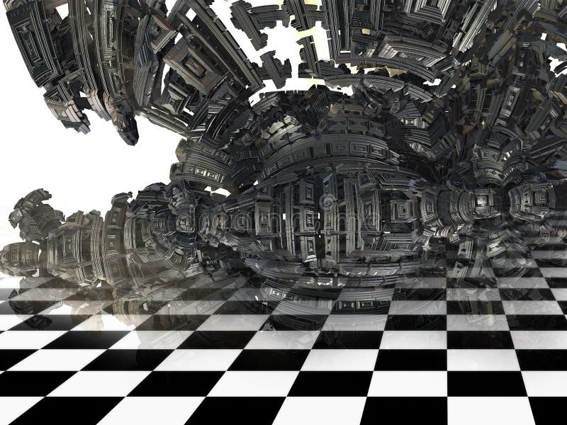 Abstract Geometric Composition Made in 3d Software Stock Illustration ...