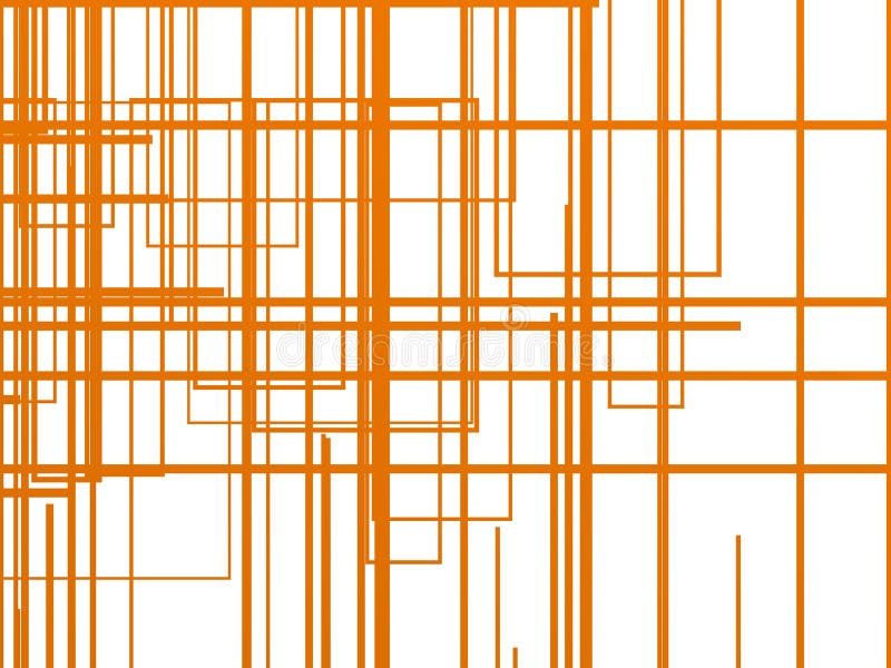 Orange Structure Over White Background Stock Illustration ...