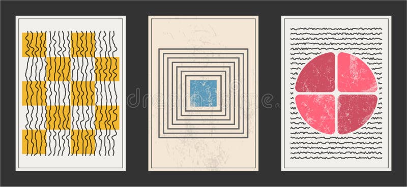 Abstract Geometric Composition. Poster Template, Banner, Interior ...