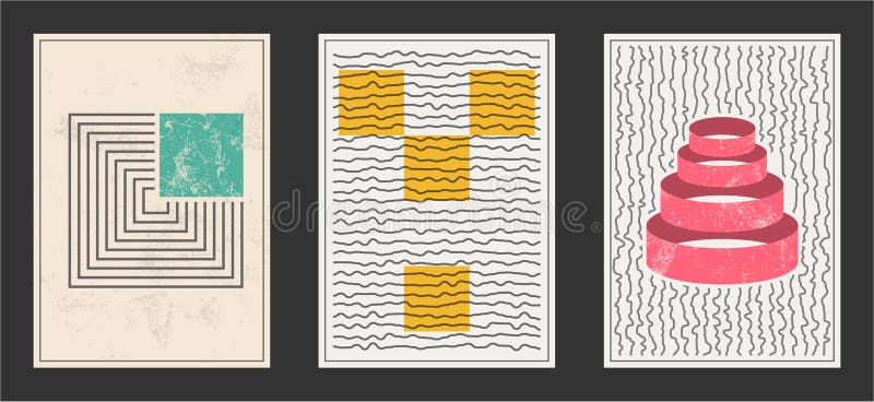 Abstract Geometric Composition. Poster Template, Banner, Interior ...