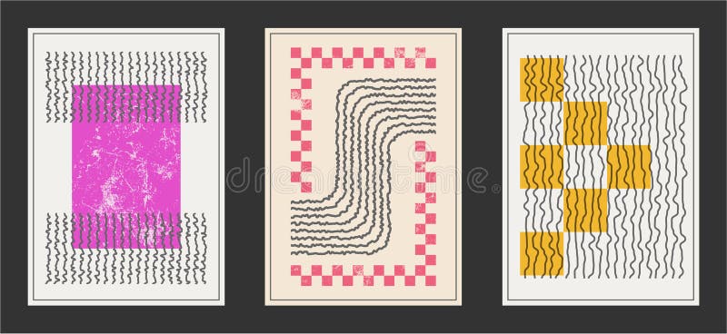 Abstract Geometric Composition. Poster Template, Banner, Interior ...