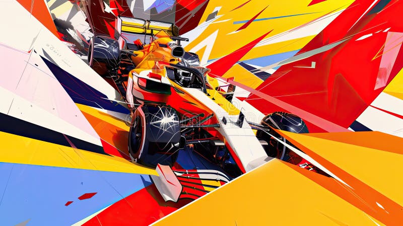 Abstract Geometric Composition of Triangles and Rectangles in Bold ...