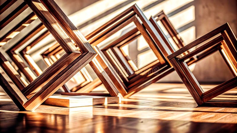 A Geometric Symphony: Light and Shadow Intertwine in a Rhythmic Dance ...