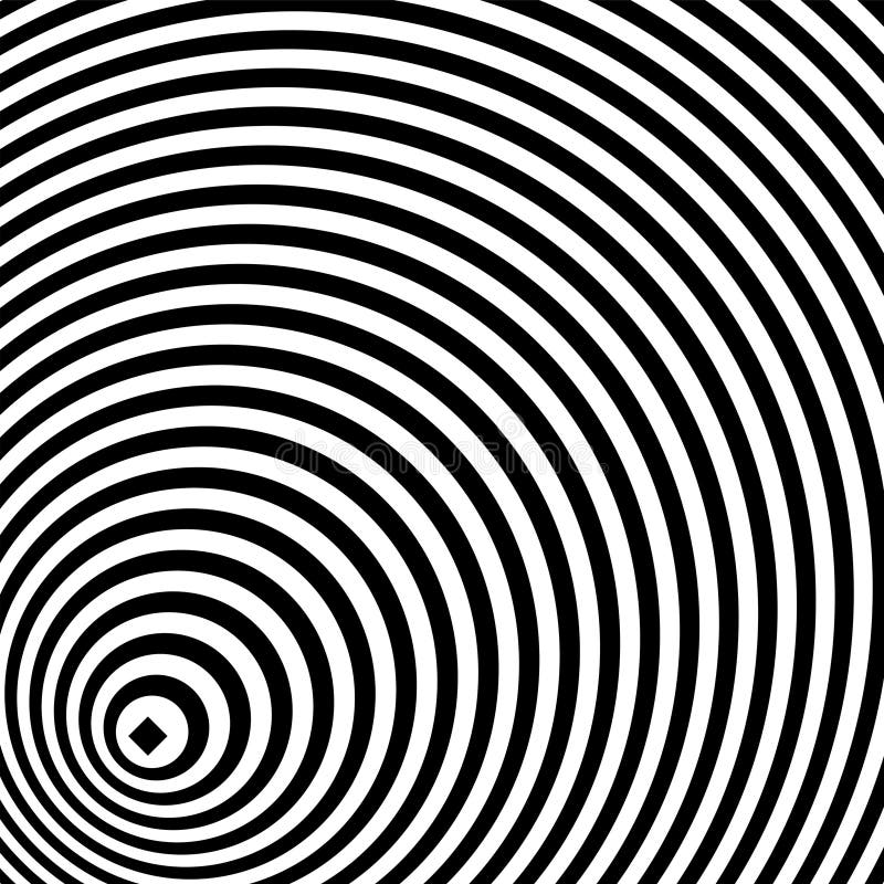 Abstract Geometric Concentric Rings Pattern. Circle Lines Textured ...