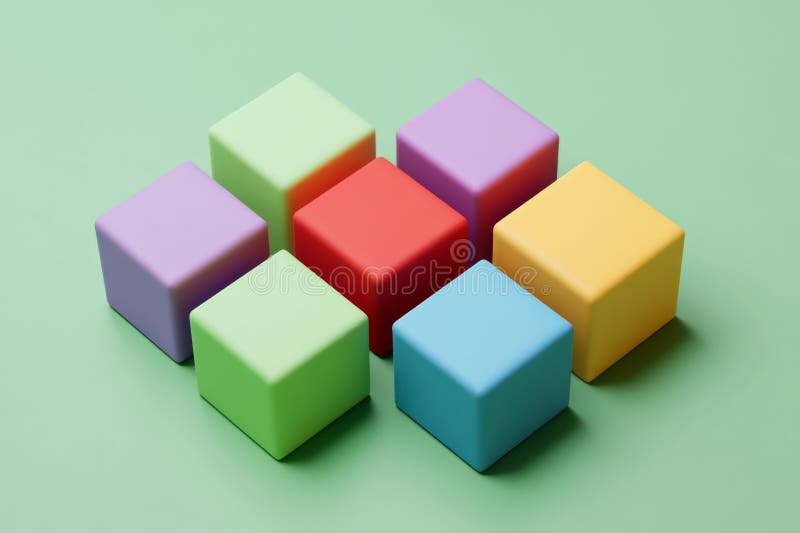 An Abstract Geometric Concept in Molecule Style with Interlocking ...