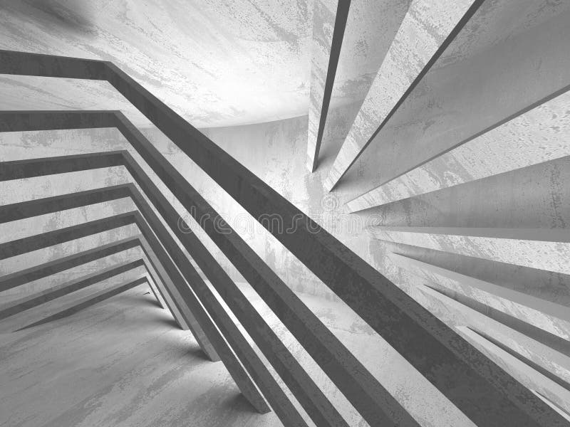 Abstract Geometric Concrete Architecture Background Stock Illustration ...