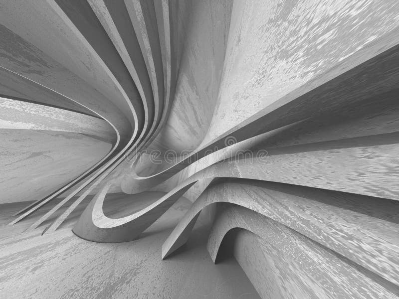 Abstract Geometric Concrete Architecture Background Stock Illustration ...